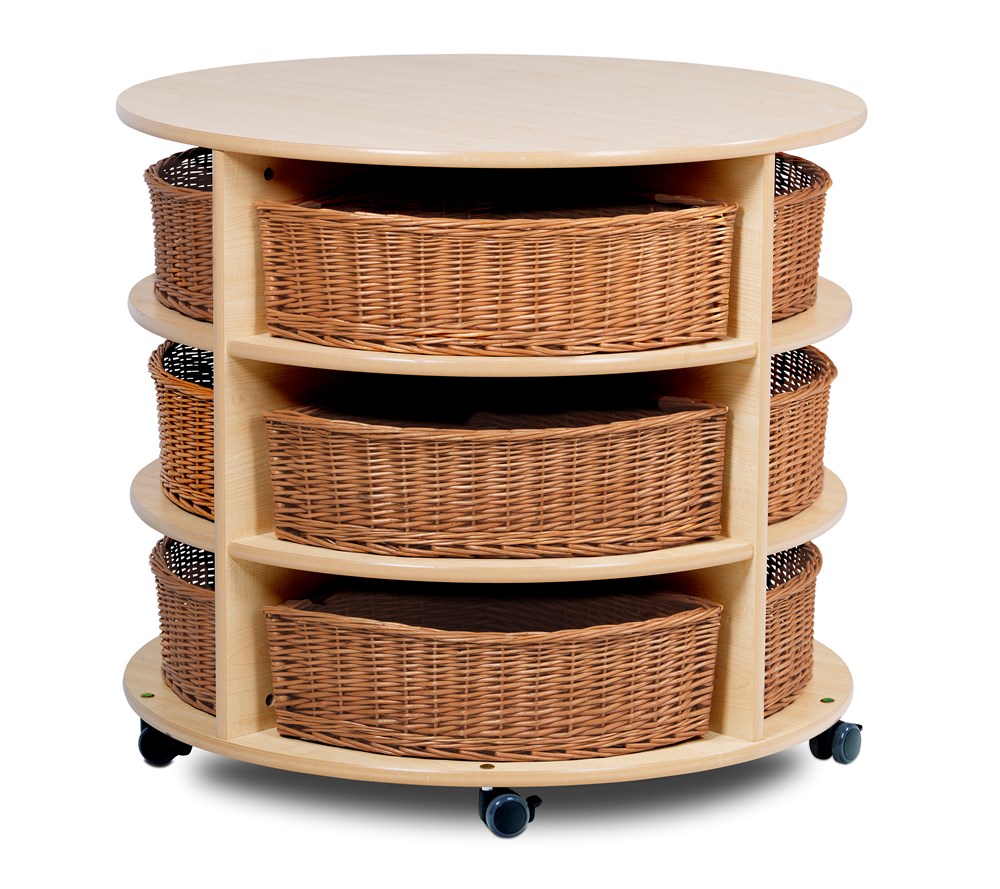 Triple Tier Mobile Circular Storage Unit | Inspirational Group